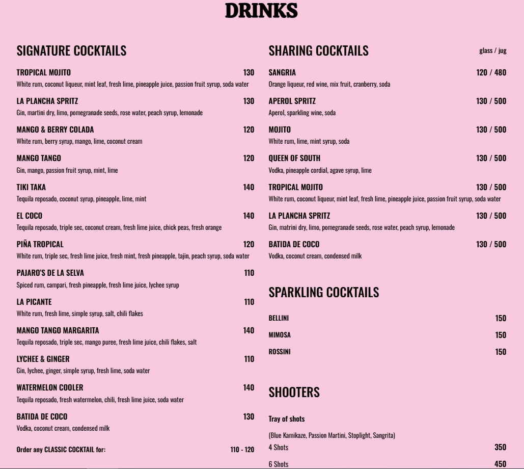 La Plancha Bali review | Daybed cost | Restaurant Menu price